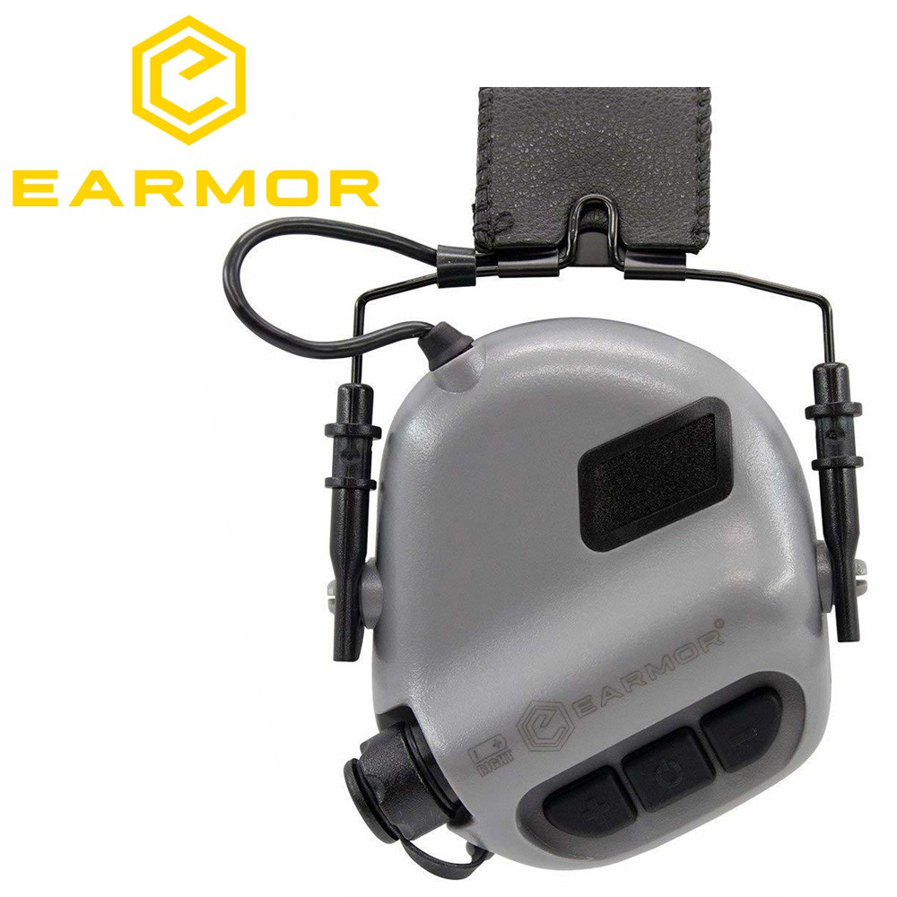 Earmor Premium Electronic Earmuffs M31 - Cadet Grey DNA Off Road Pty Ltd